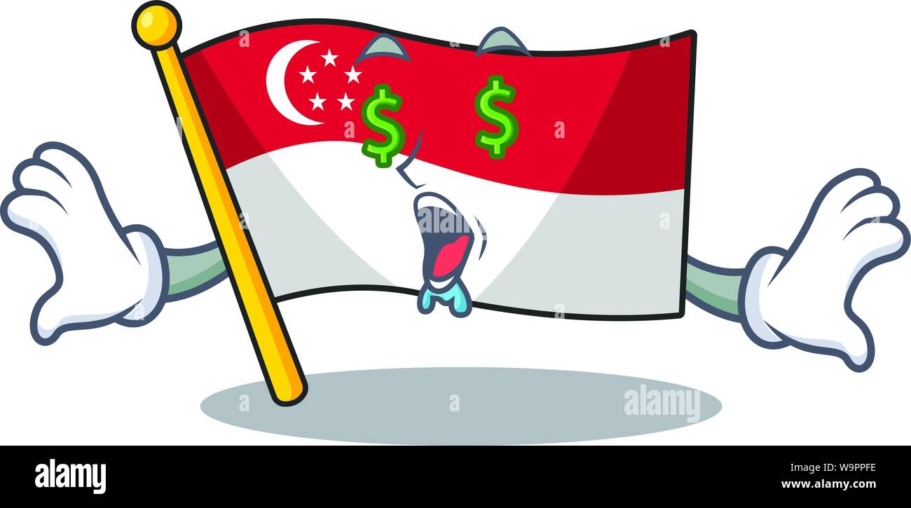 Money eye singapore flags stored in cartoon cupboard Stock Vector Image ...