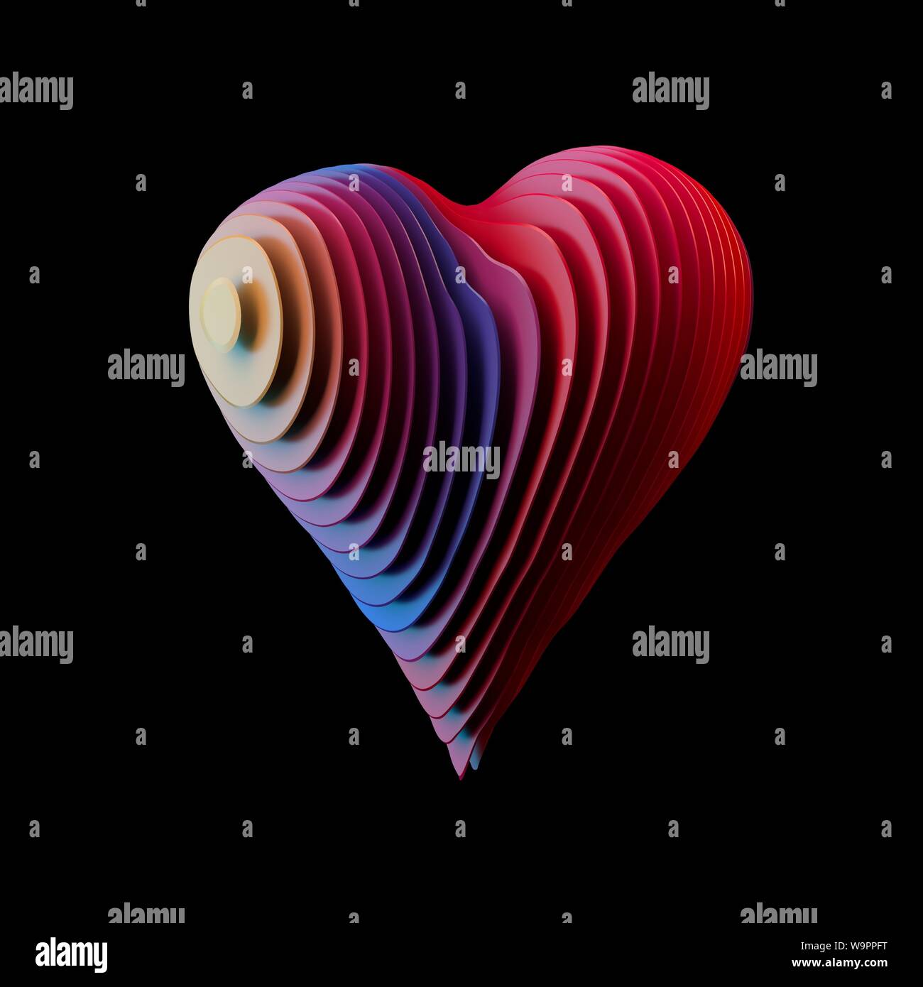 Heart graphic resource bright colours surreal abstract creative design ...