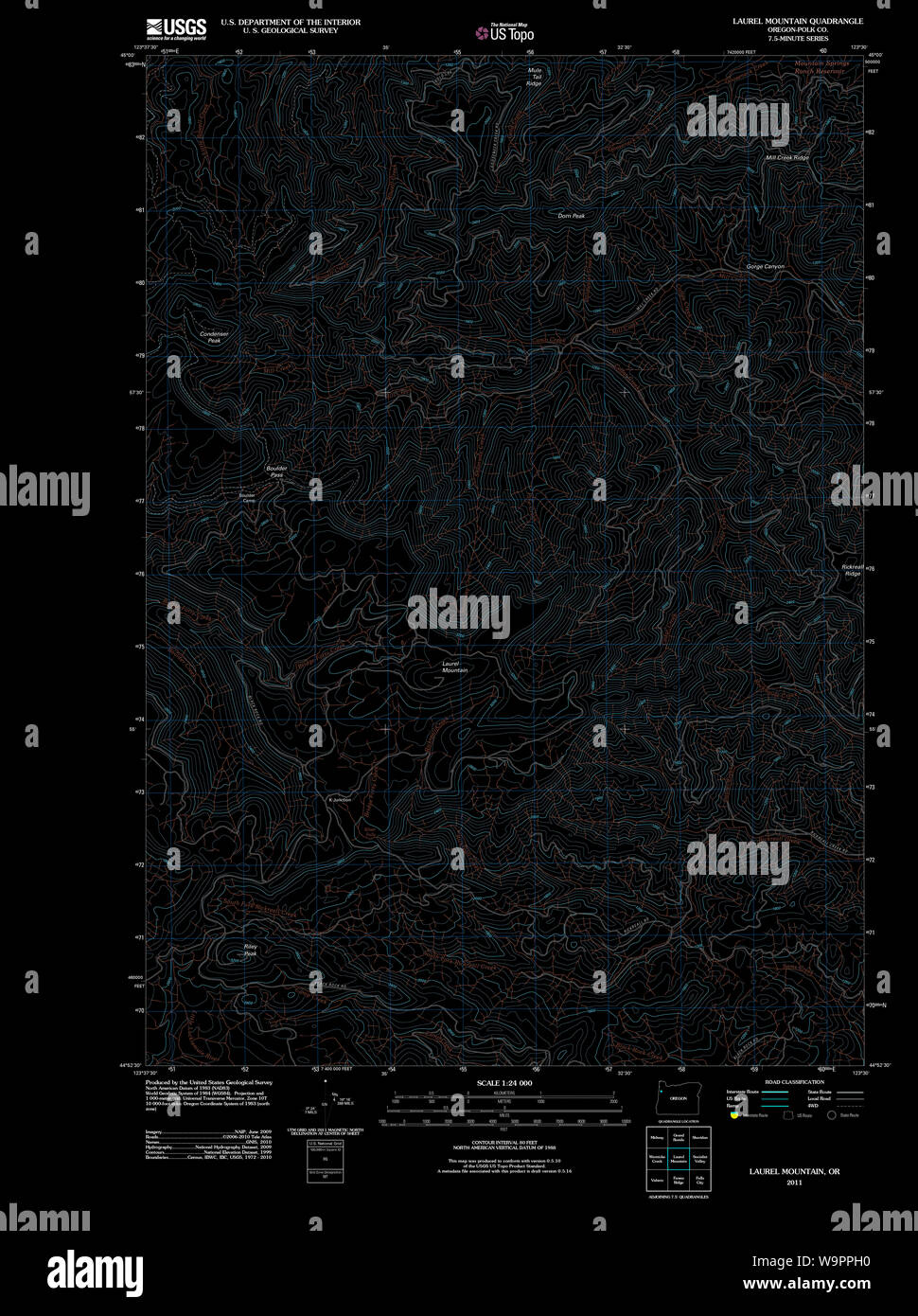 Map of laurel hi-res stock photography and images - Alamy