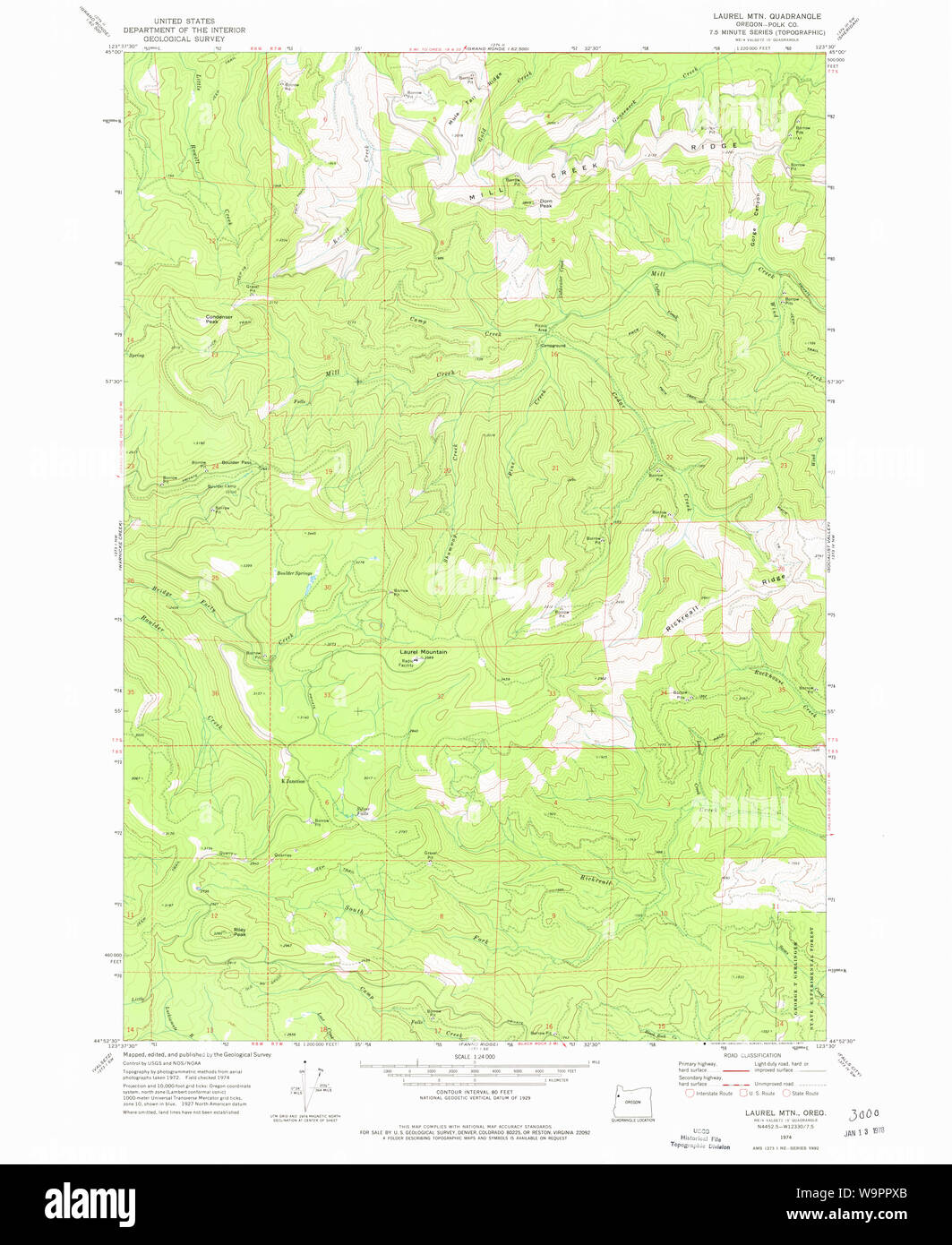 Map of laurel hi-res stock photography and images - Alamy