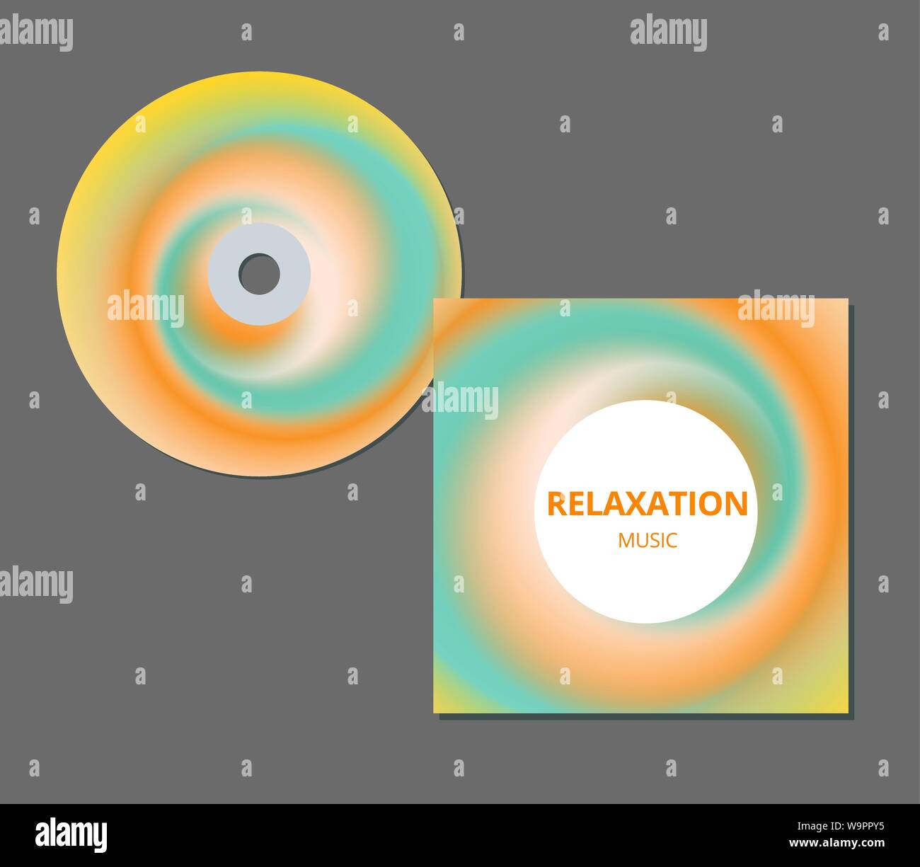 Modern abstract CD cover. Cool gradient shapes composition. Futuristic ...