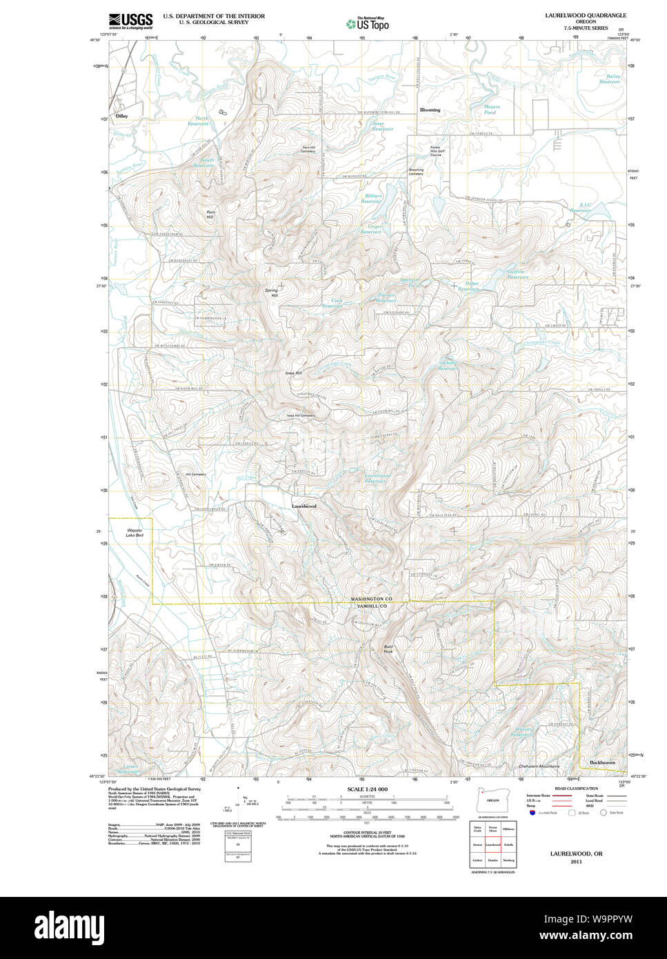 Map oregon usgs hi-res stock photography and images - Alamy