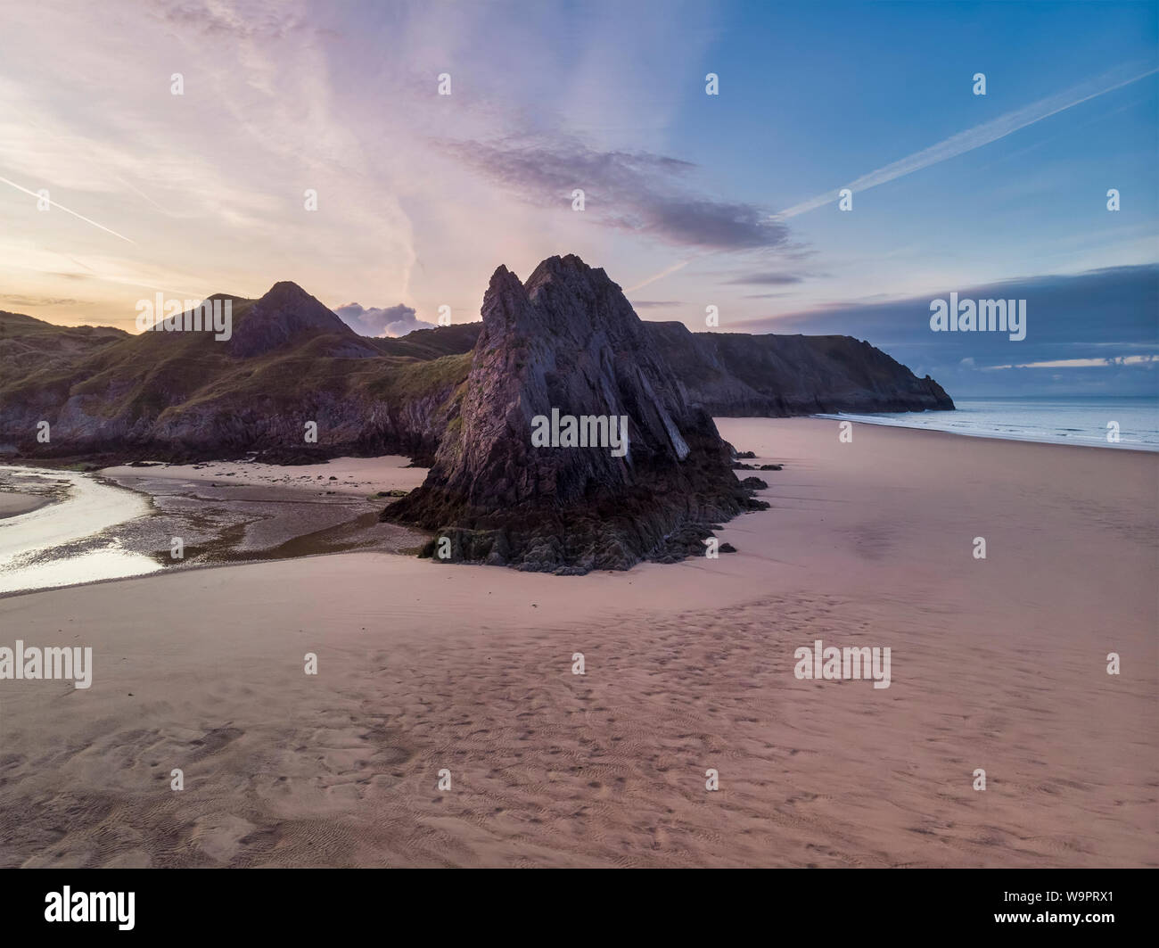 Gower peninsula aerial hi-res stock photography and images - Alamy