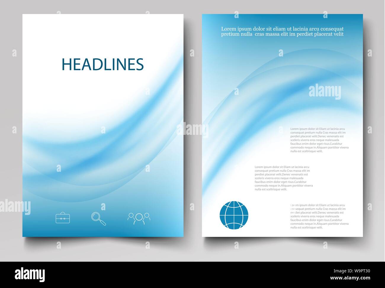 Clear blue wave abstract background vector Stock Vector Image & Art - Alamy