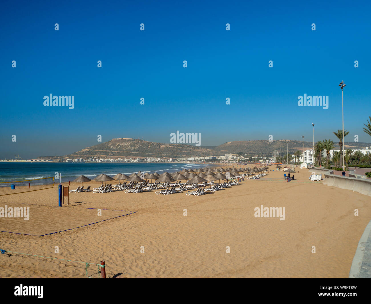 Agadir, Morocco, North Africa [Agadir central beach, sunset, plage dusk ...