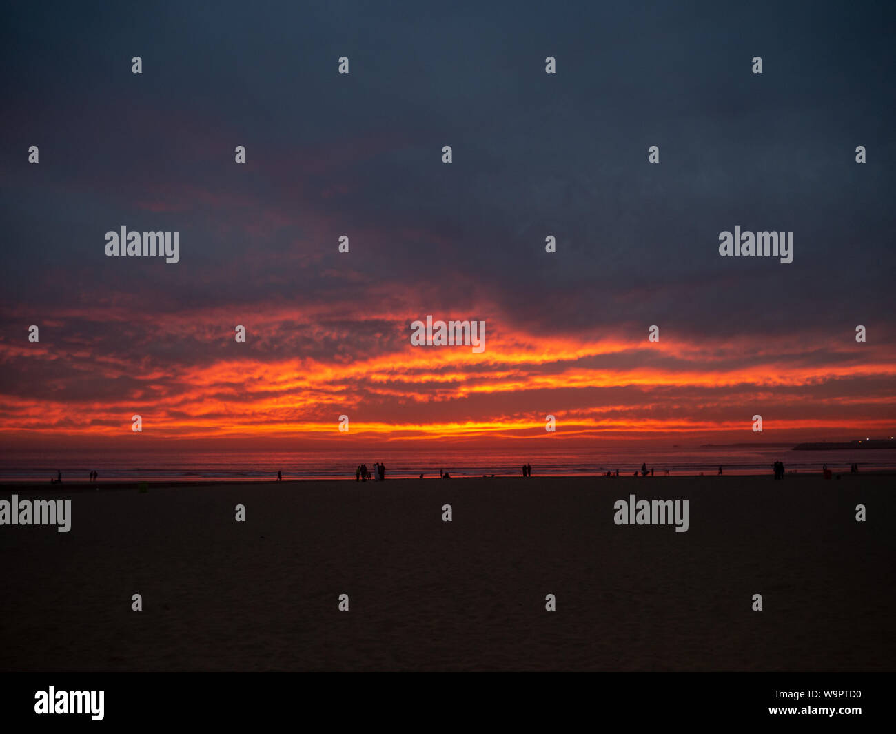 Agadir, Morocco, North Africa [Agadir central beach, sunset, plage dusk ...