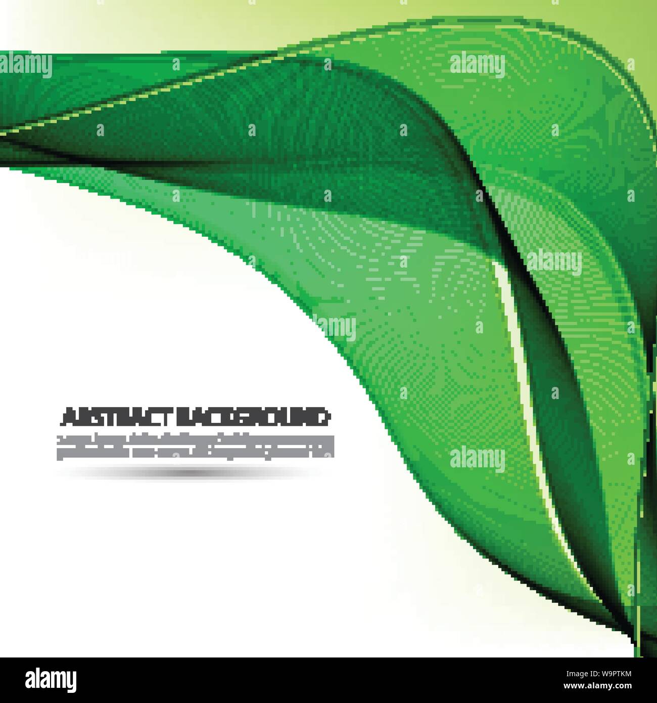 Green wave background Stock Vector Image & Art - Alamy