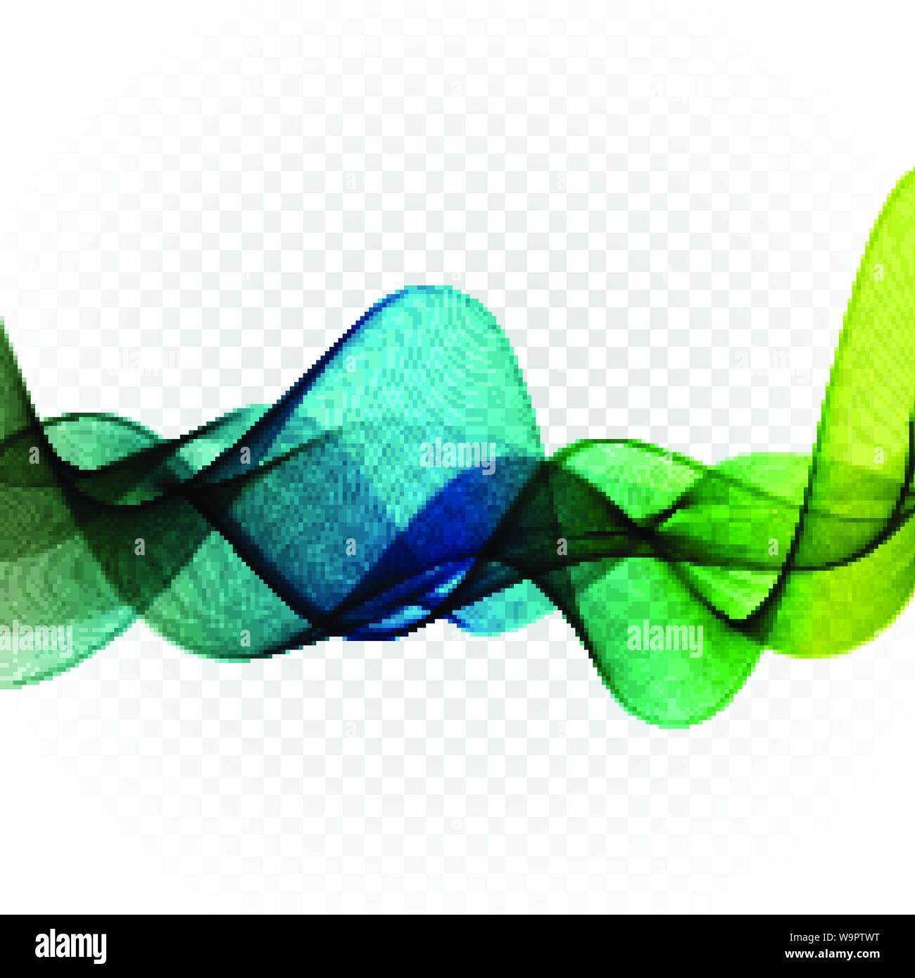 Abstract blue wavy lines. Colorful vector background Stock Vector Image ...
