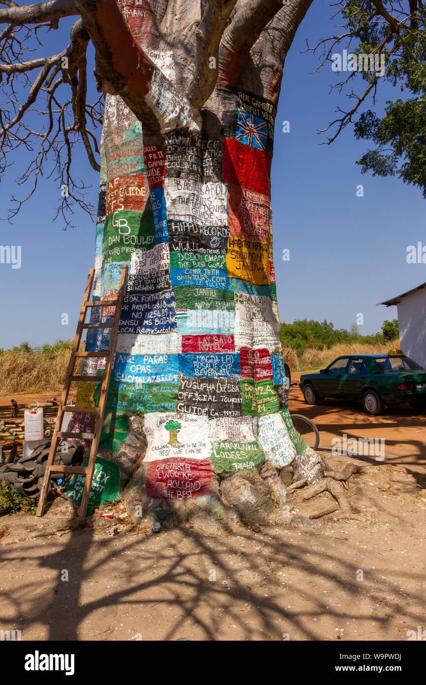LAMIN, GAMBIA- JAN 5, 2014: Advertisements on the famous “The internet ...
