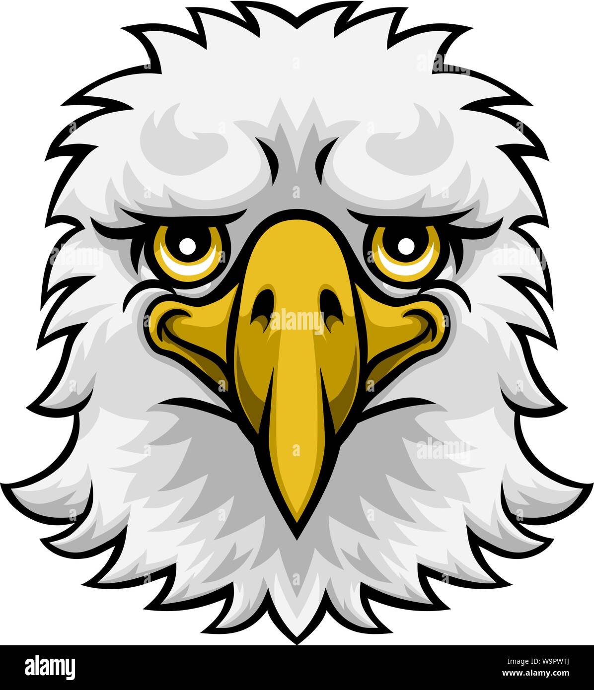 Eagle mascot cute happy Cut Out Stock Images & Pictures - Alamy