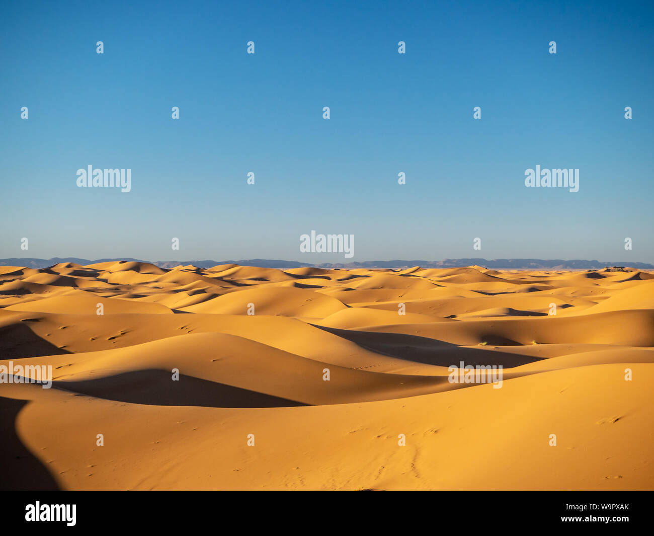 Sand dunes in Morocco, desert landscape, sand texture, tourist camp for ...