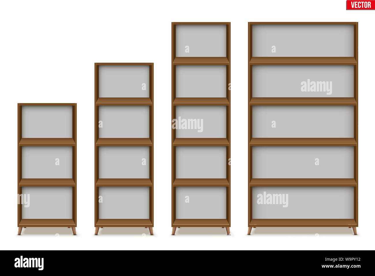 Empty office interior with bookshelf hi-res stock photography and ...