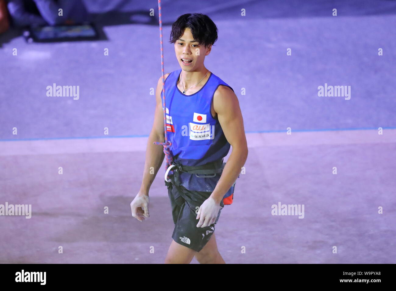Tokyo, Japan. 15th Aug, 2019. Kai Harada (JPN) Sport Climbing : IFSC ...