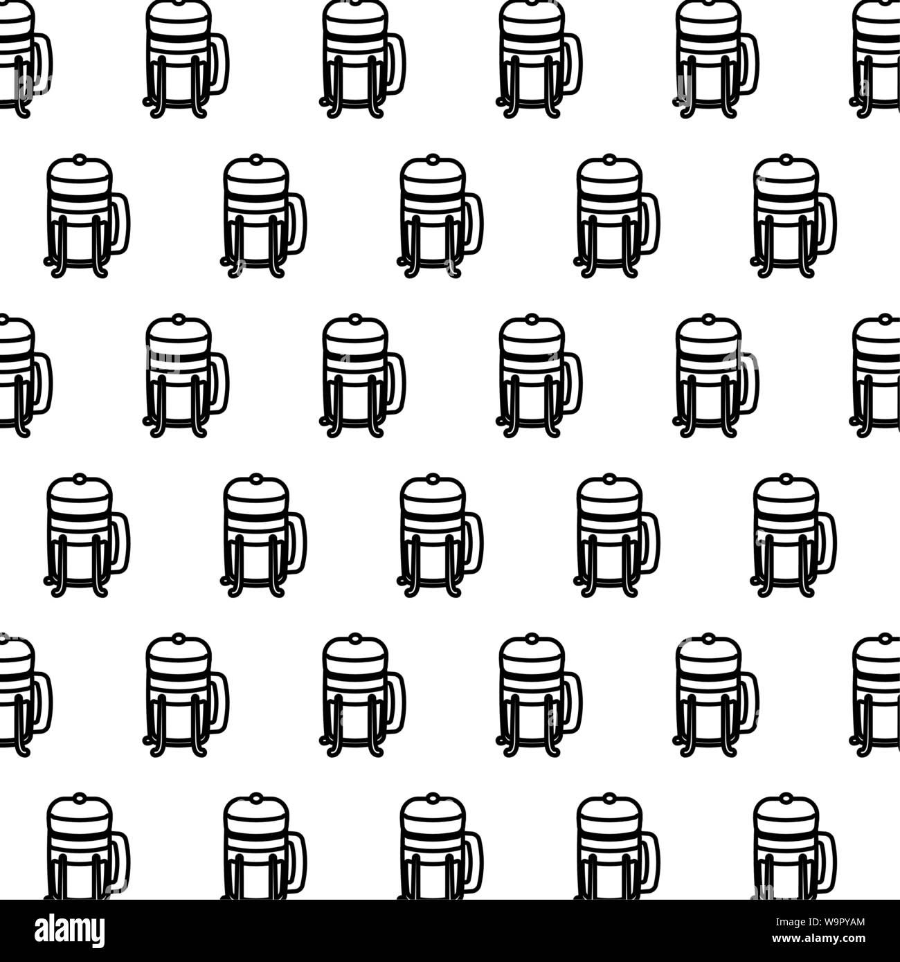 pattern of cups of beverage backdrop vector illustration design Stock ...