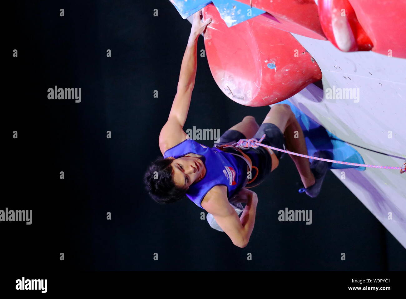 Tokyo, Japan. 15th Aug, 2019. Tomoa Narasaki (JPN) Sport Climbing ...