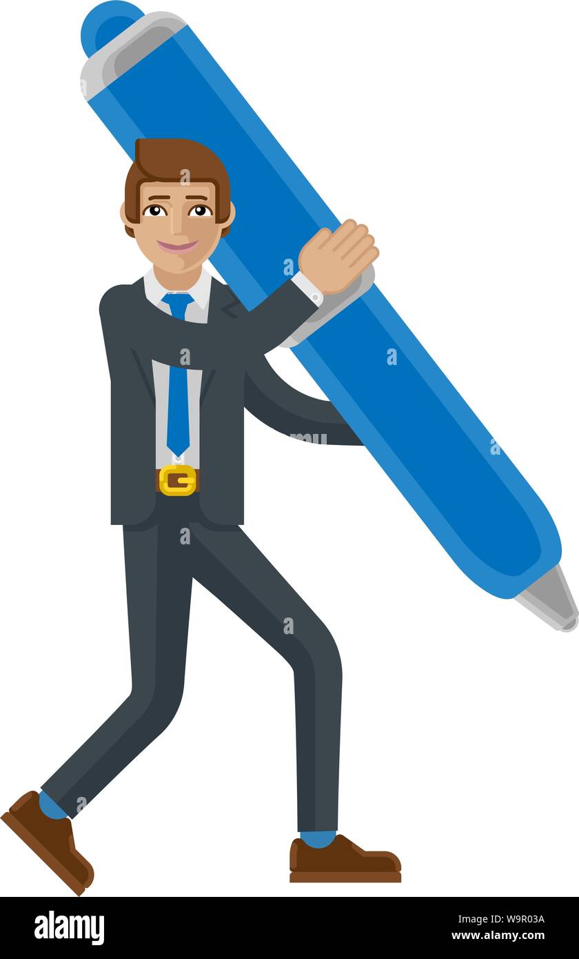 Pen employee Stock Vector Images - Alamy