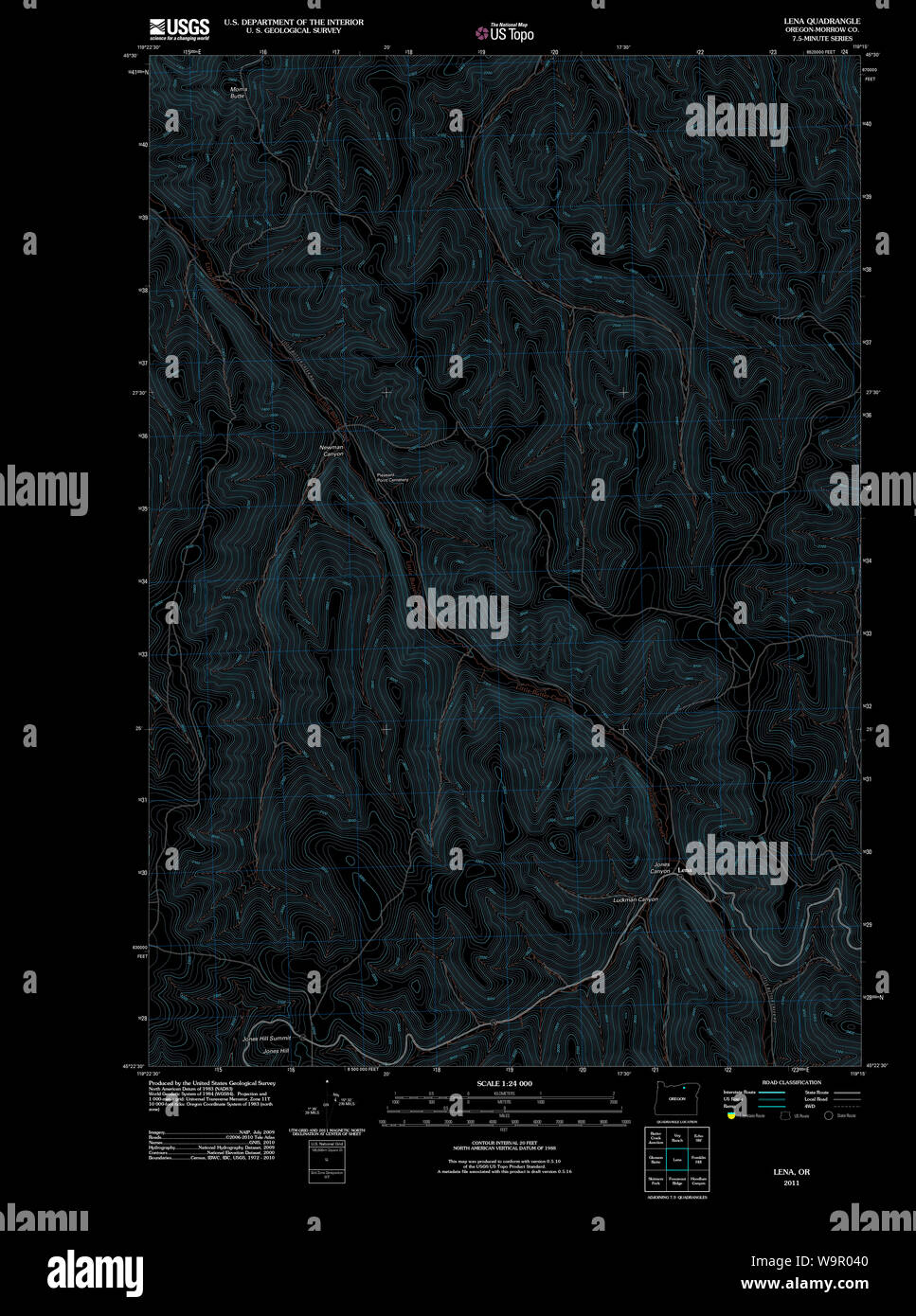 Map of lena hi-res stock photography and images - Alamy