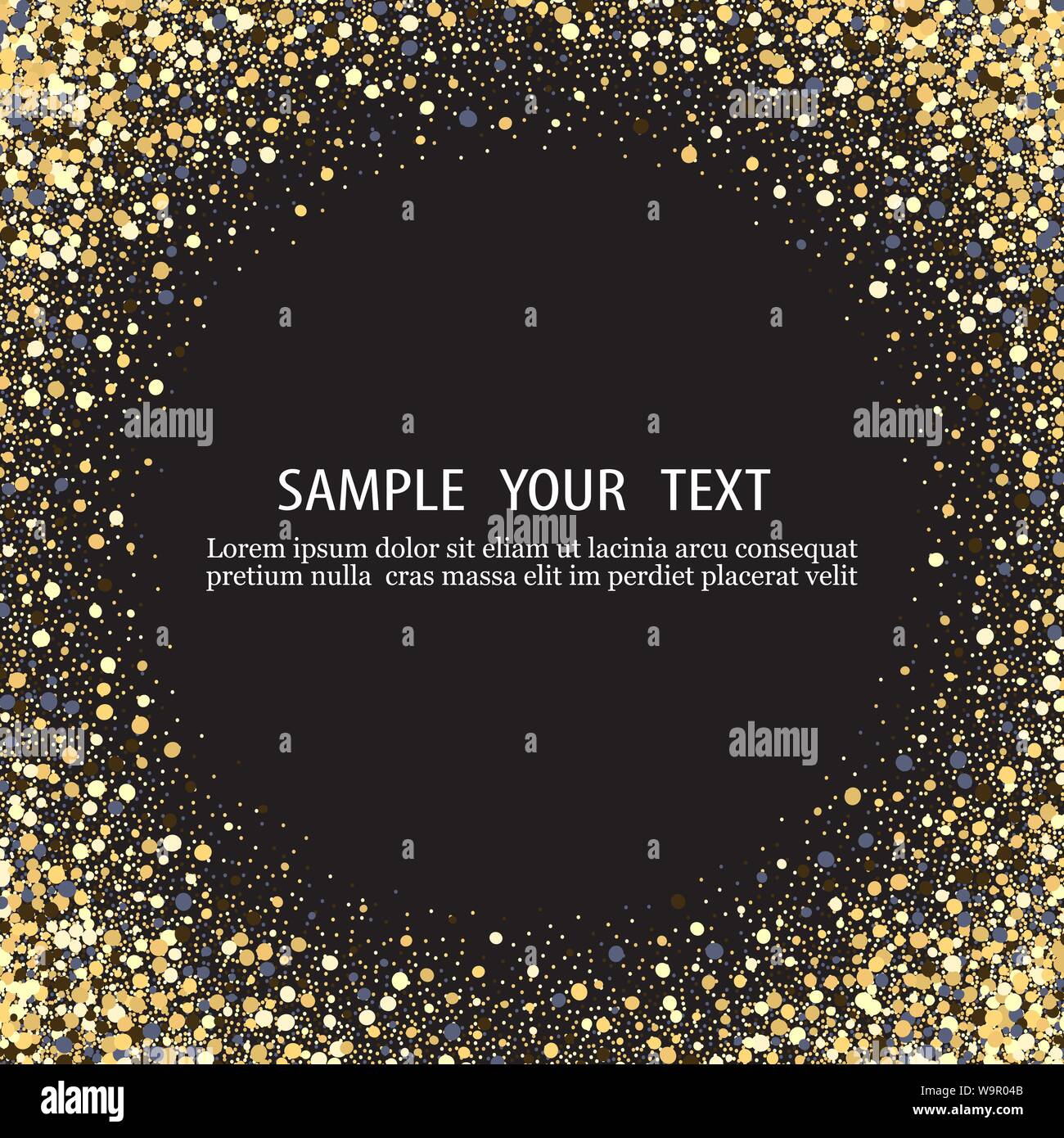 Gold dust particles Stock Vector Images - Alamy