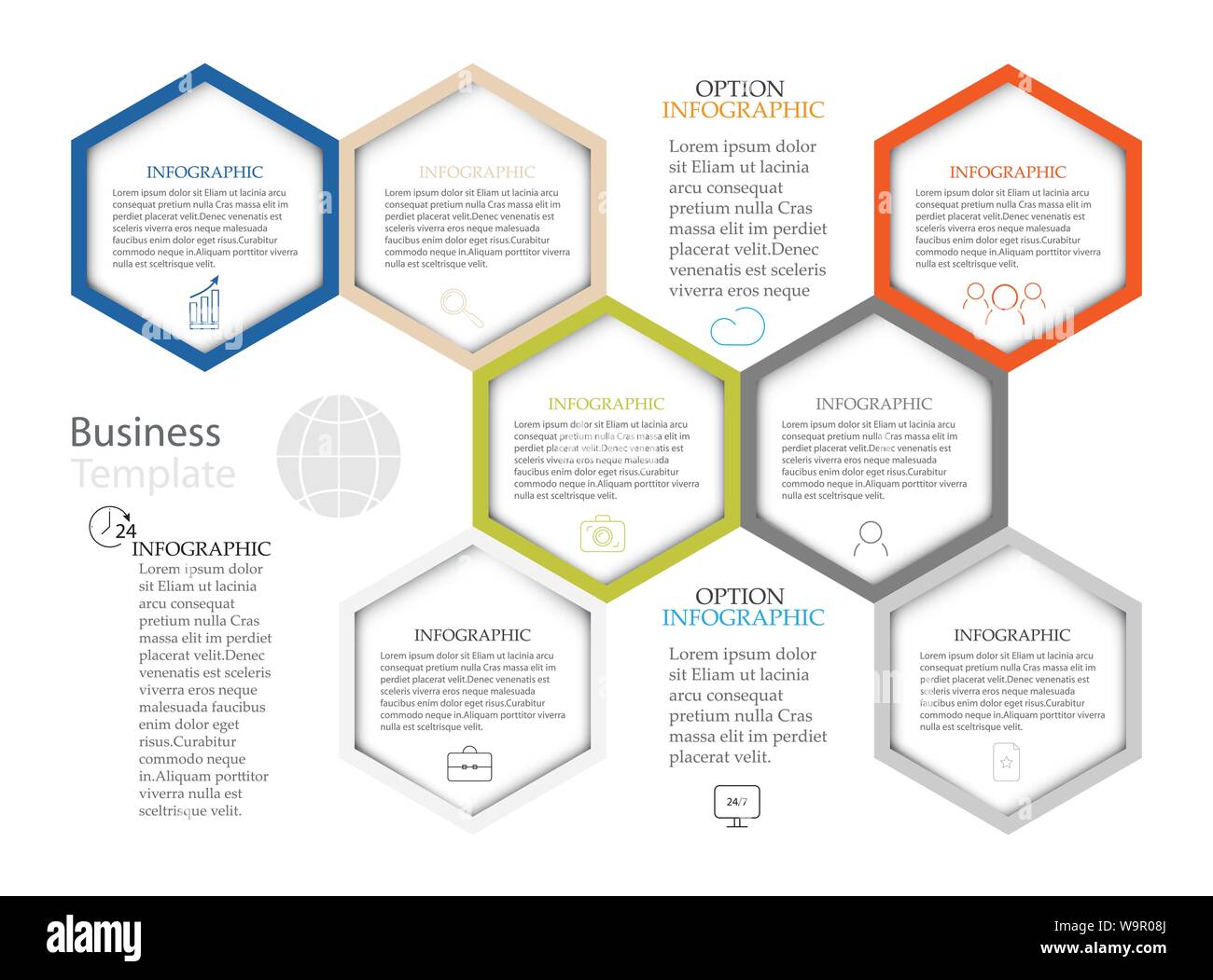 Modern infographics process template Stock Vector Image & Art - Alamy