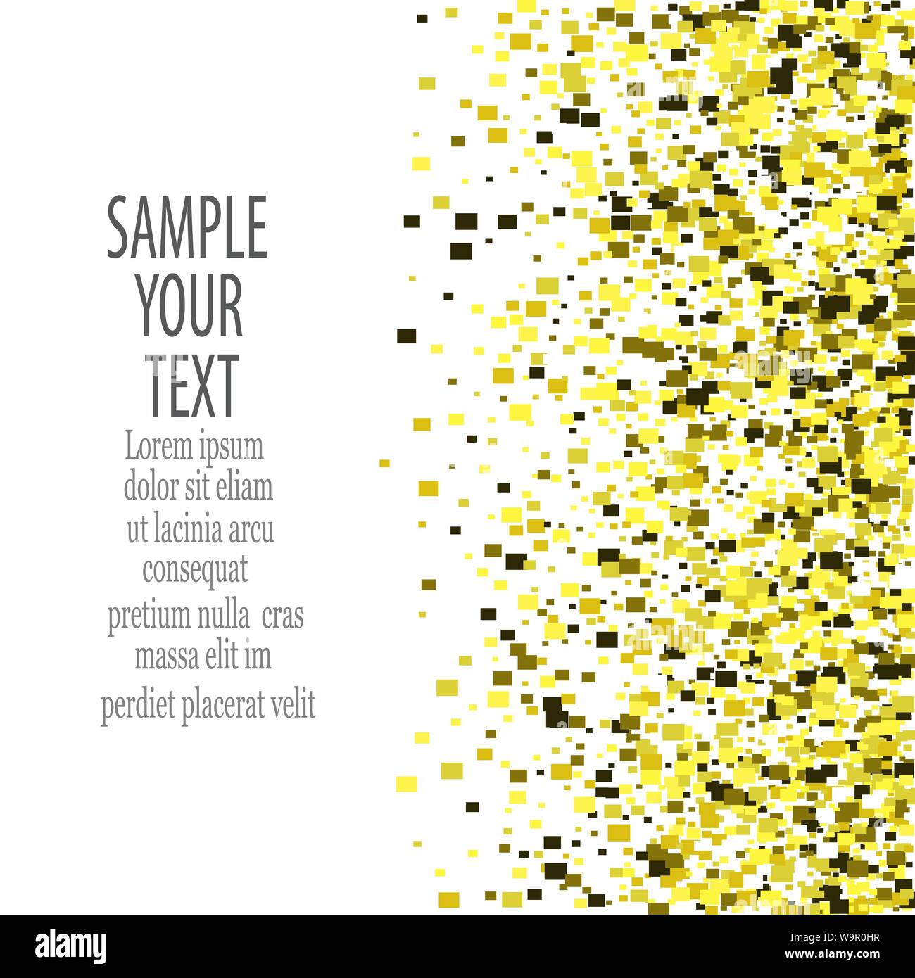 Golden rectangle bright glowing Stock Vector Images - Alamy