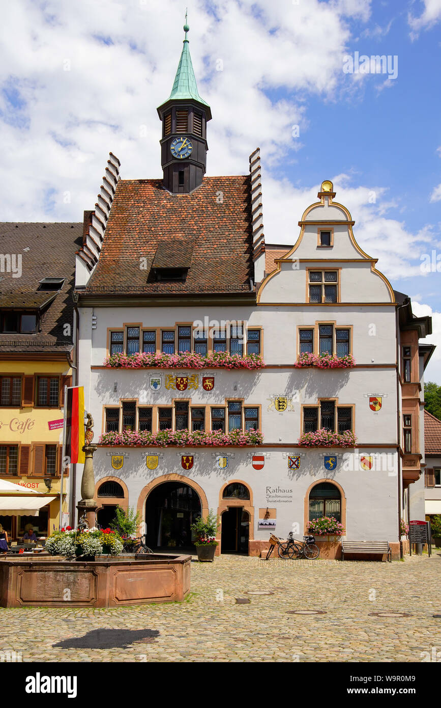 Town Hall in Staufen im Breisgau, Baden-Wuerttemberg, Germany Stock ...
