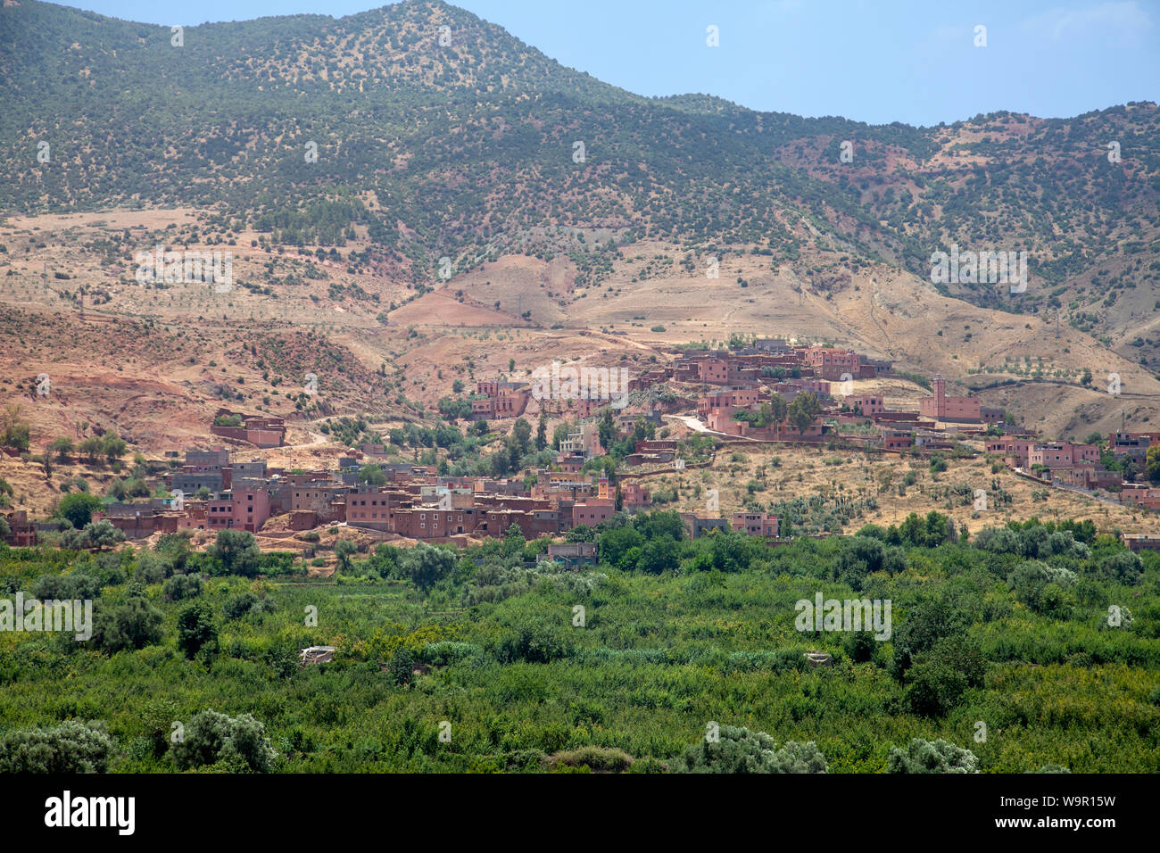 Houses in Asni Valley in Morocco Stock Photo - Alamy