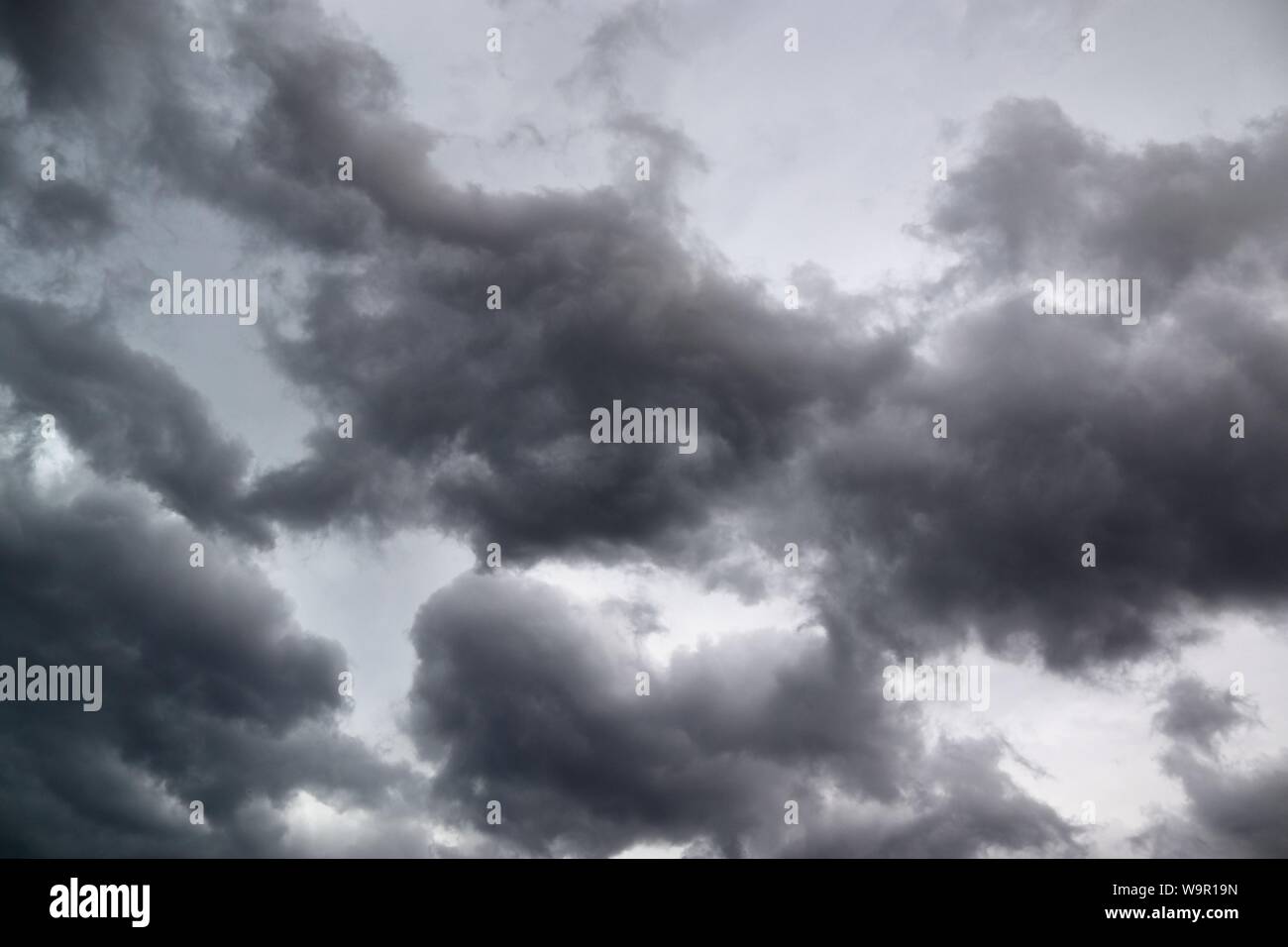 Stunning dark and dramatic cloud formations in the sky before a ...