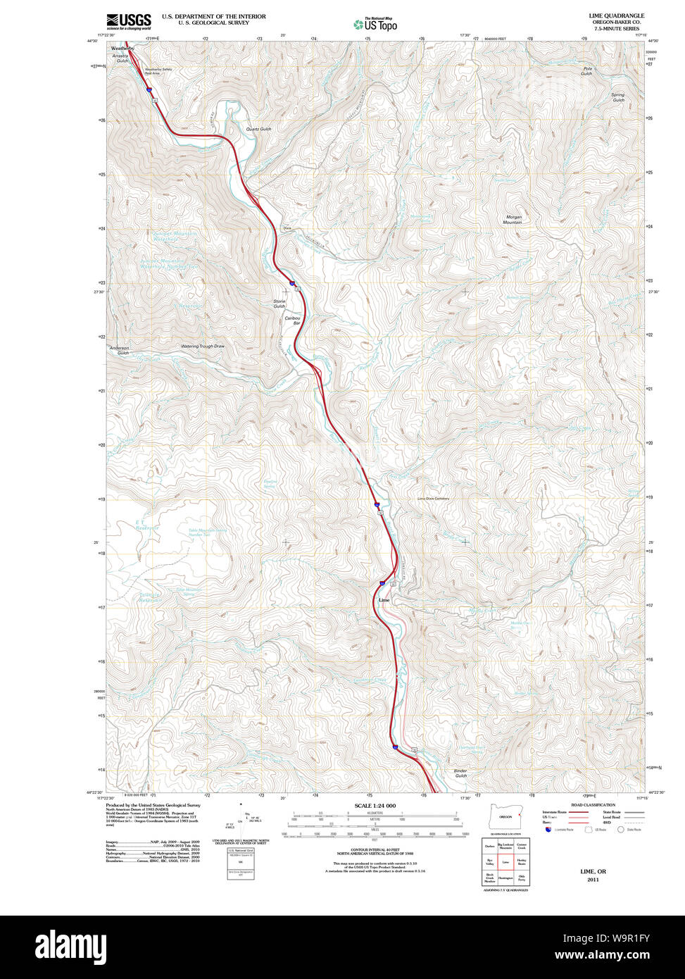 Map oregon usgs hi-res stock photography and images - Alamy