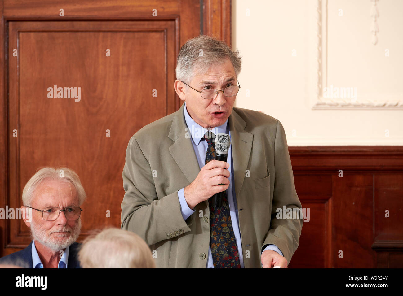 David Kynaston at The Oldie Literary Lunch 13/08/19 Stock Photo - Alamy