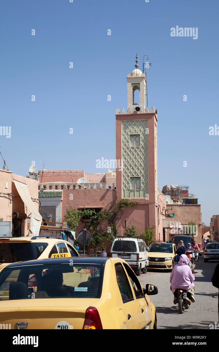 Derb Baba Ali Mosque on Rue Tachenbacht in Medina, Marrakech - Morocco ...