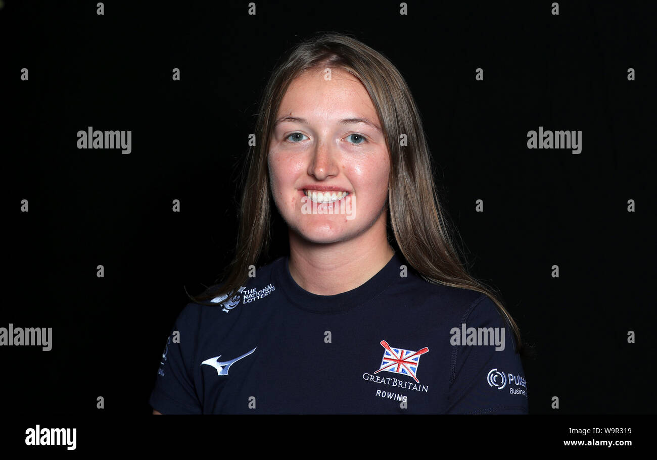 Ellen Buttrick during the photocall at the Redgrave Pinsent Rowing Lake ...
