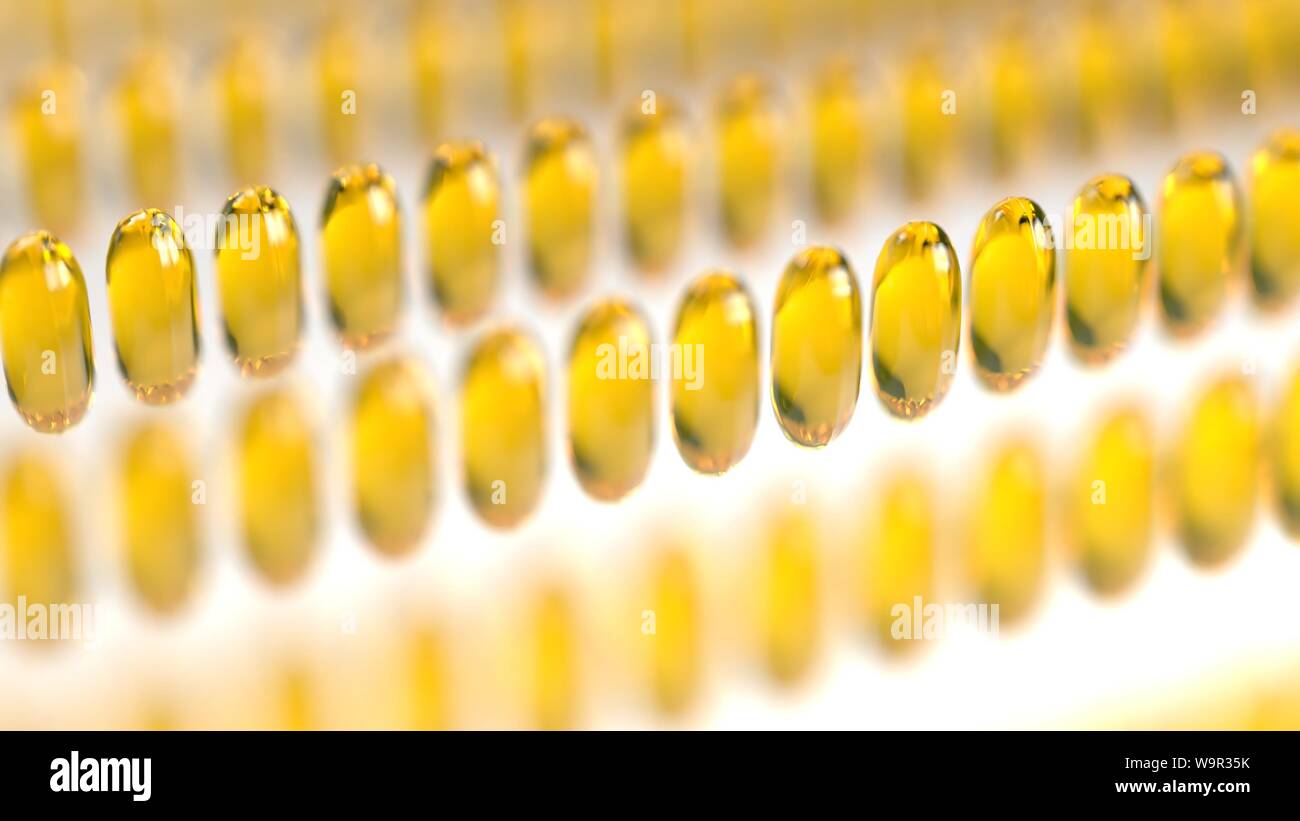 Food illustration retro fish oil hi-res stock photography and images ...
