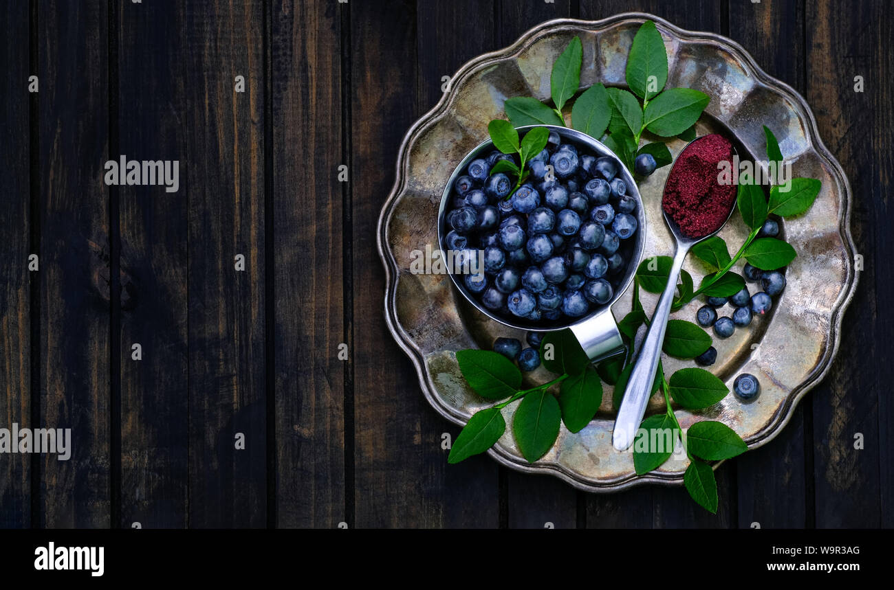 Bilberry powder hi-res stock photography and images - Alamy