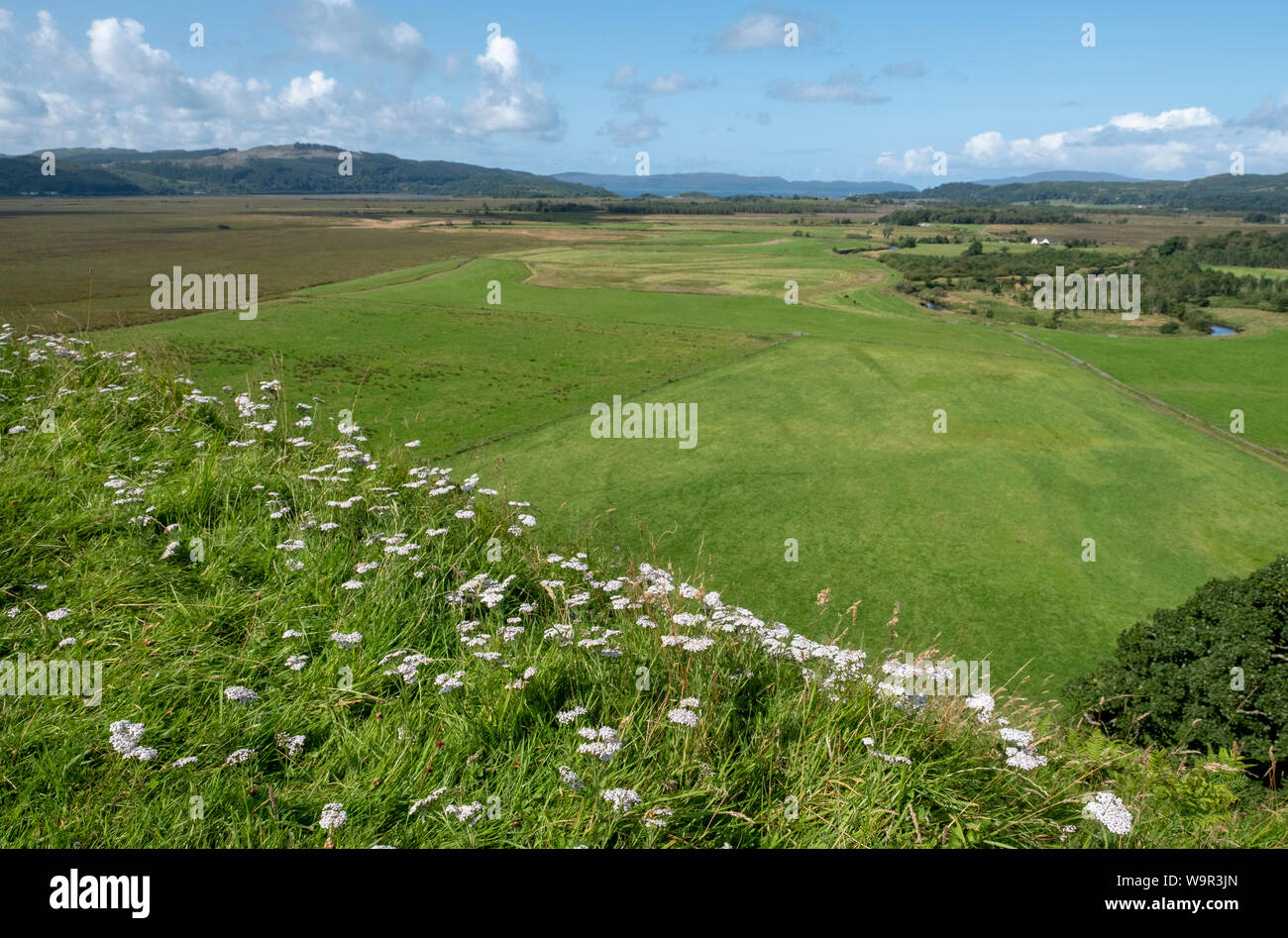 View from the top of Dunadd Fort, Kilmartin Glen, Argyll, Scotland ...