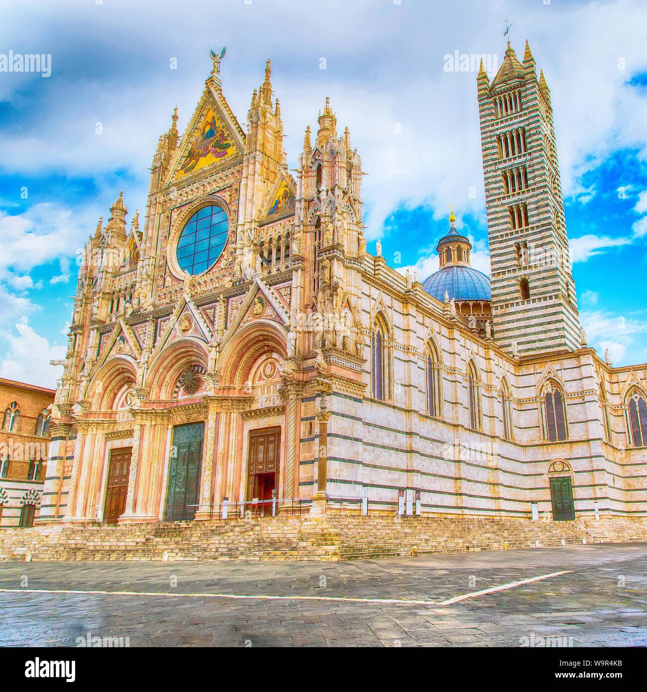 Siena Cathedral, Duomo di Siena, Italy in the morning Stock Photo - Alamy