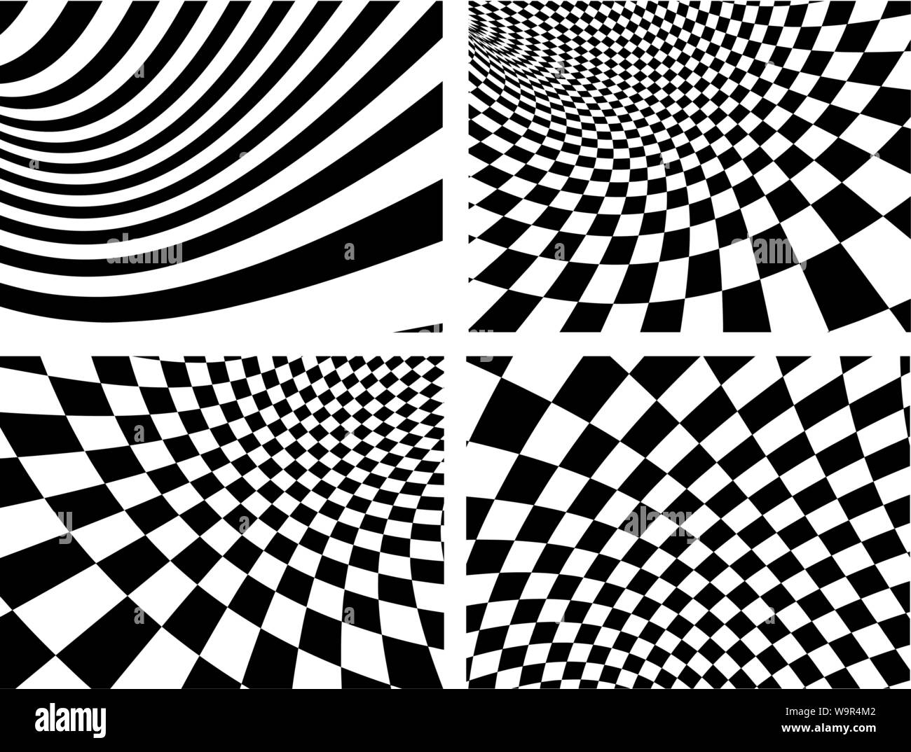 Abstract vector backgrounds - black and white Stock Vector Image & Art ...