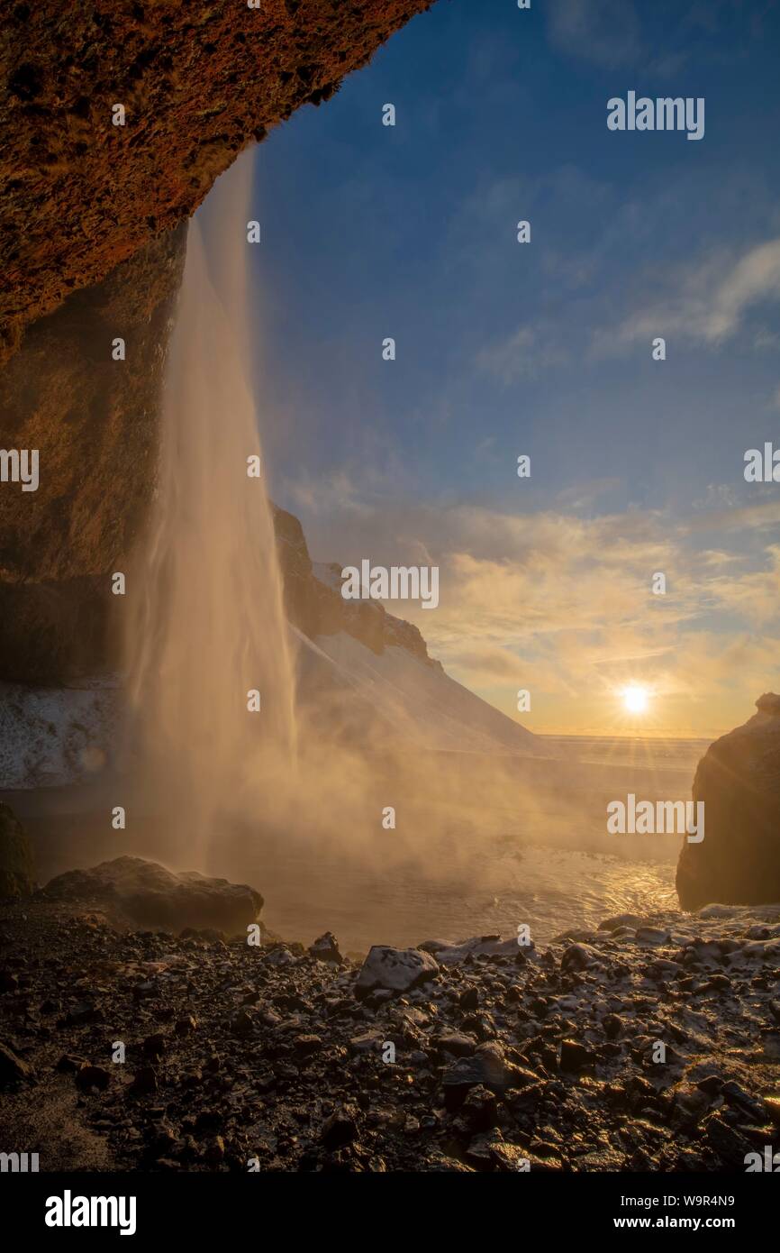 Seljalandsfoss in the sunshine hi-res stock photography and images - Alamy