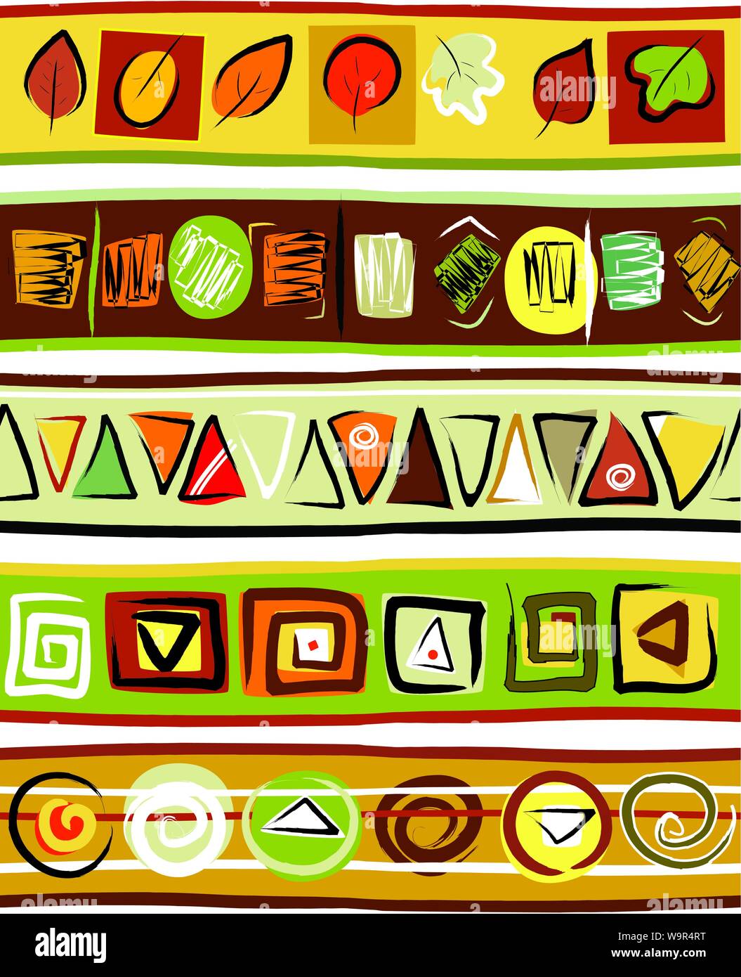 Set vector seamless backgrounds Stock Vector Images - Alamy