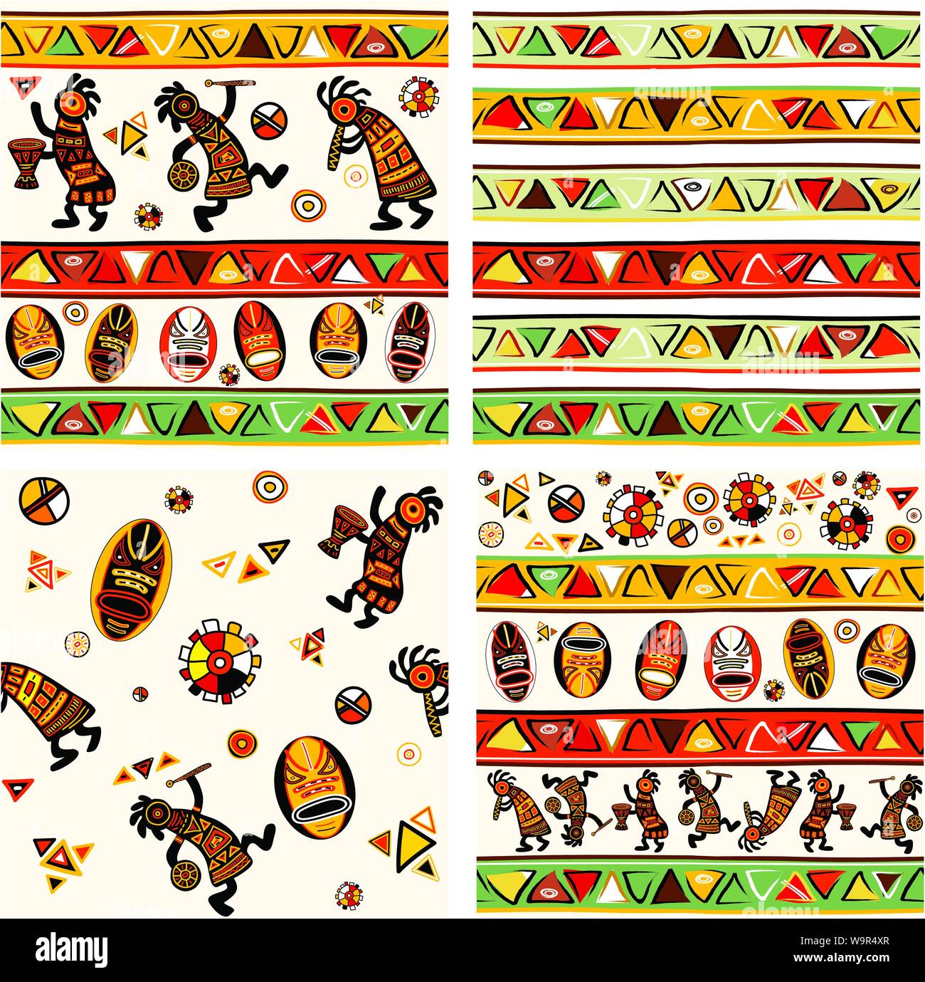 African Tribal Pattern Vector Traditional African Tribal Patterns