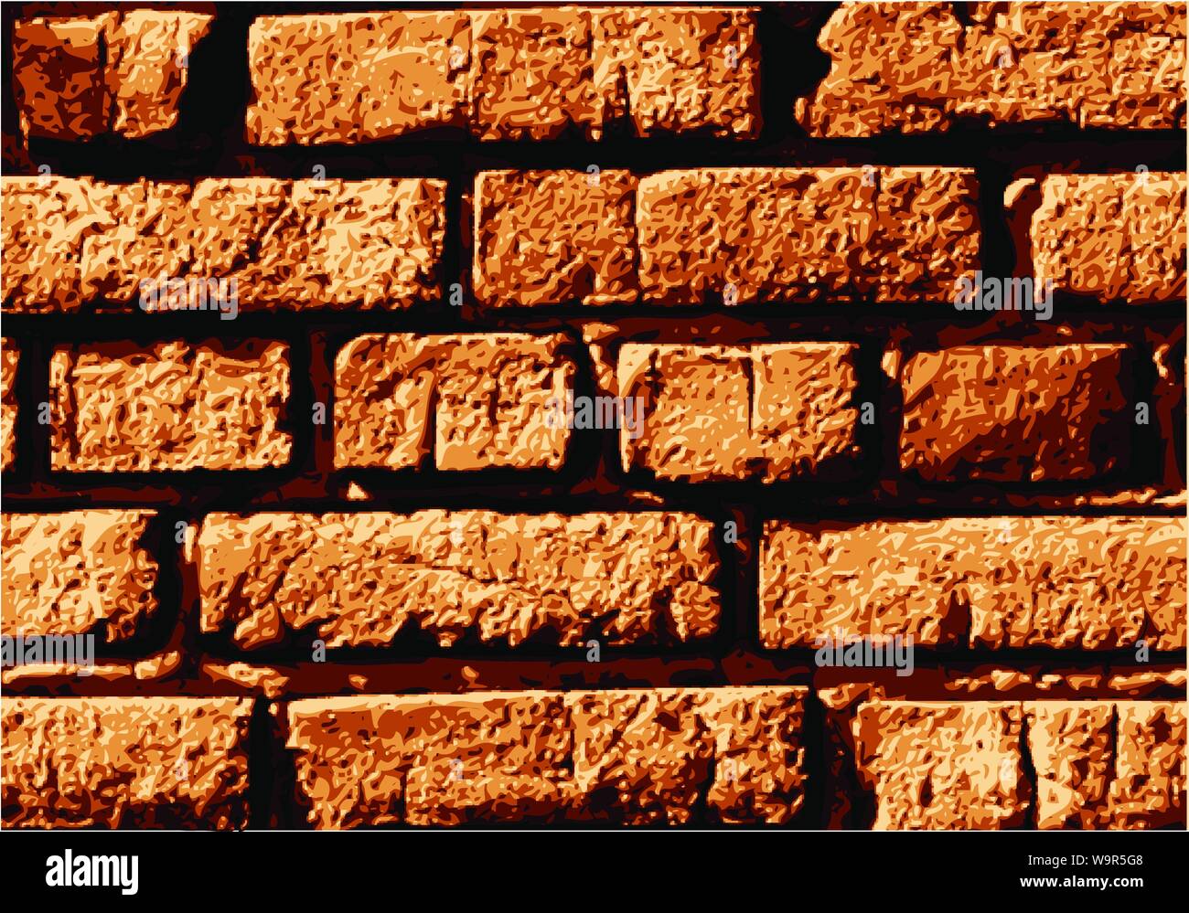Vector texture of old brick wall Stock Vector Image & Art - Alamy