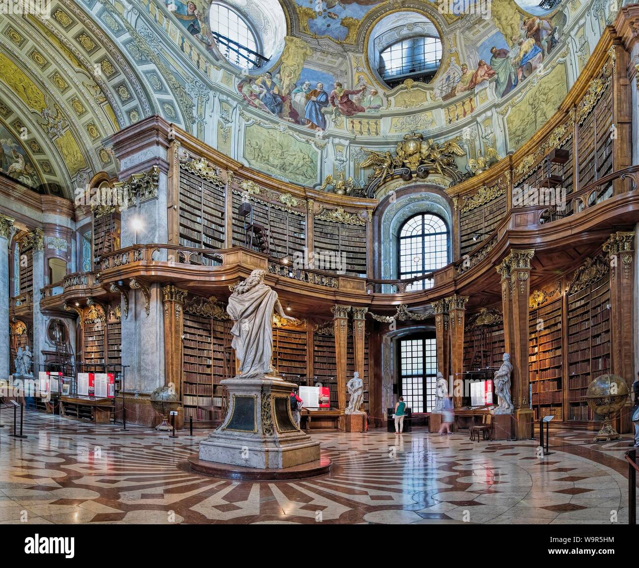 Austrian National Library, interior, Vienna, Austria Stock Photo - Alamy