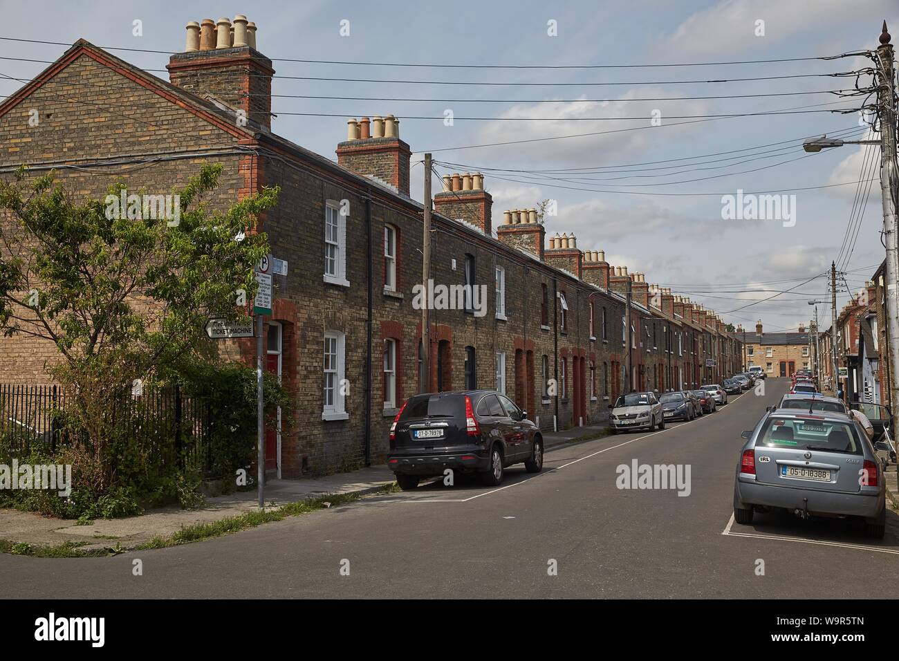 Traditional housing estate, brick houses, Dublin, Ireland Stock Photo ...