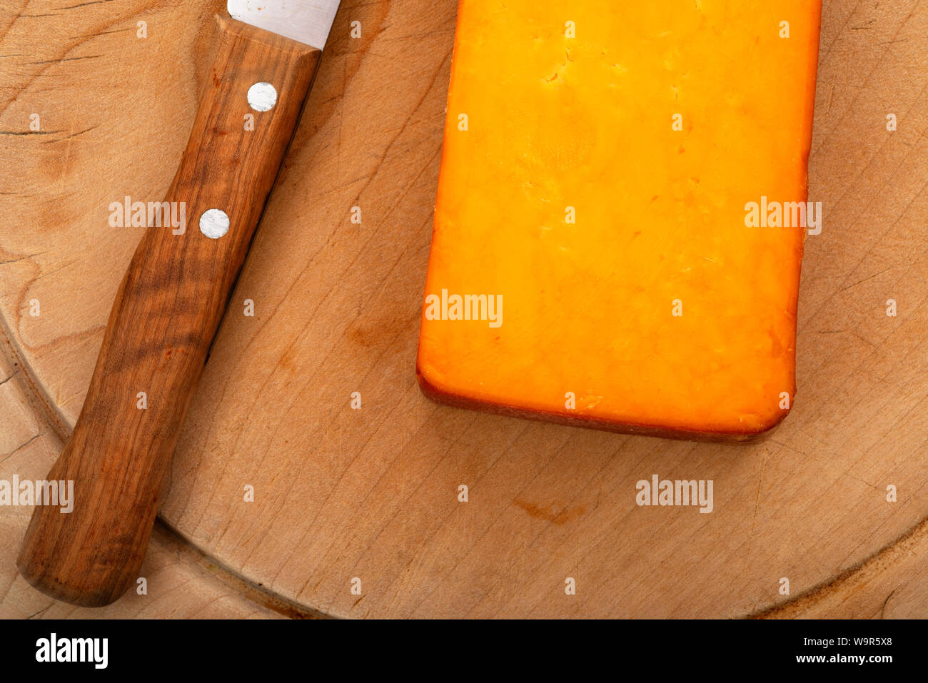 Dorset Red cheese Stock Photo - Alamy