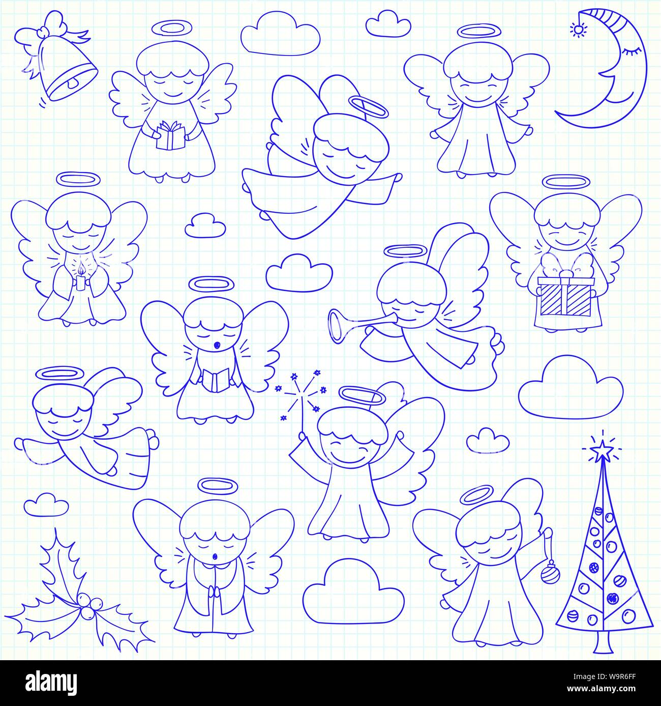 Angel bell Stock Vector Images - Alamy