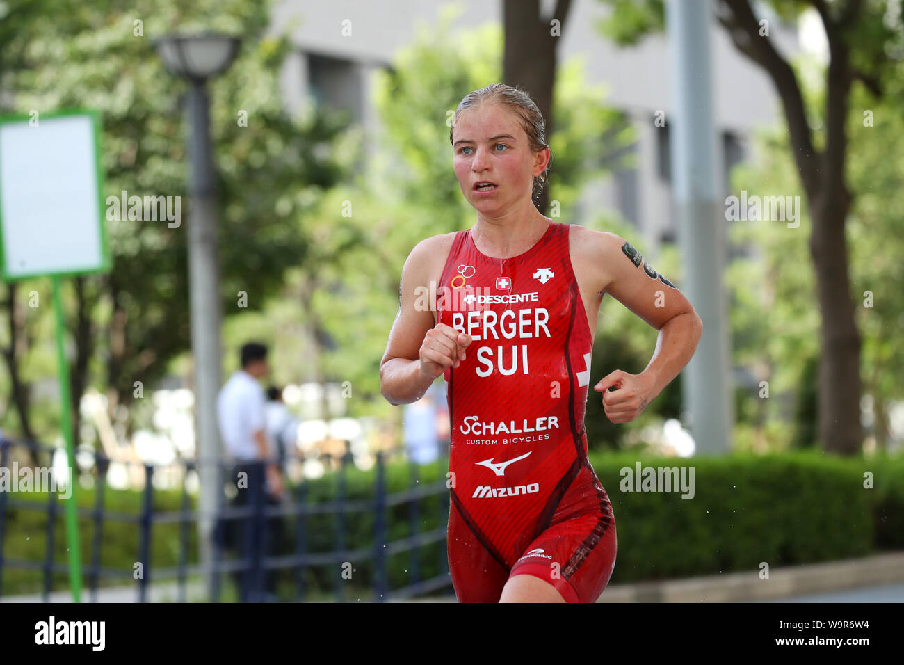 Odaiba, Tokyo, Japan. 15th Aug, 2019. Lisa Berger (SUI) Triathlon ...