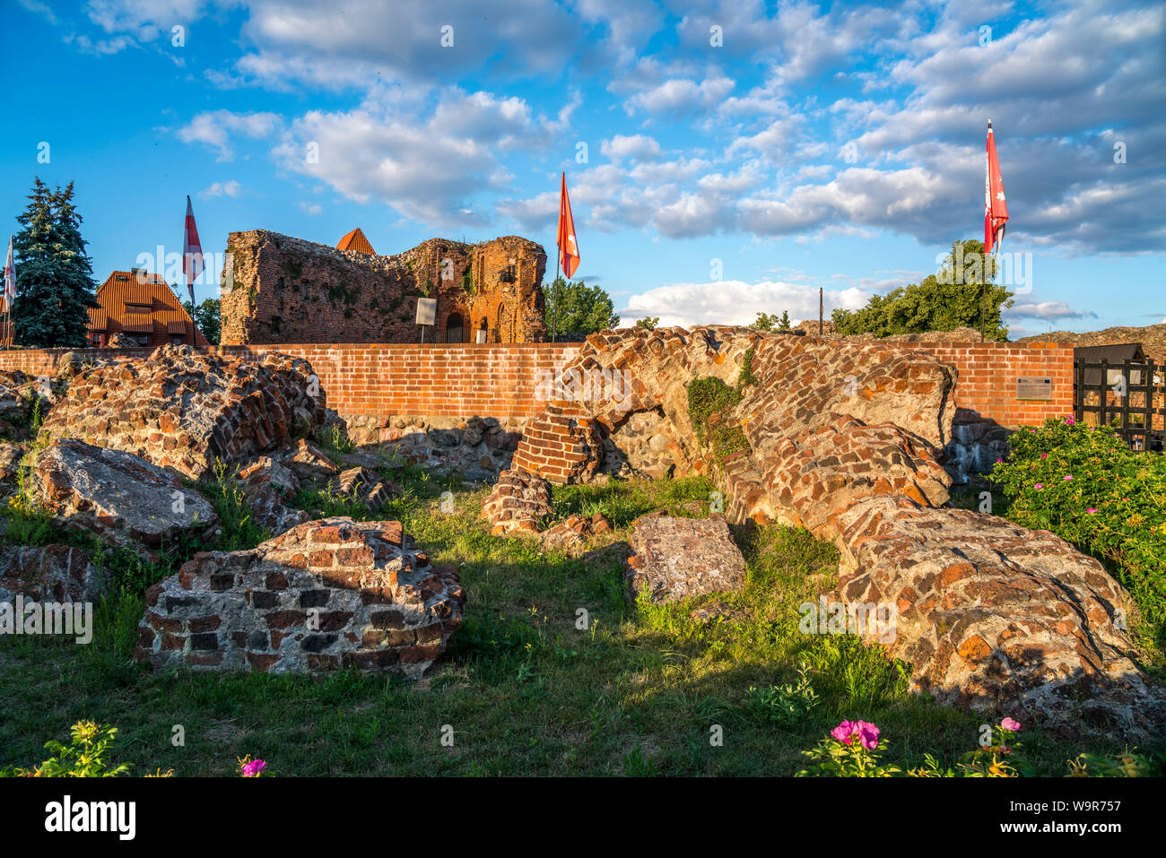 Ruine der Ordensburg Thorn des Deutschen Ritterordens, Torun, Polen ...