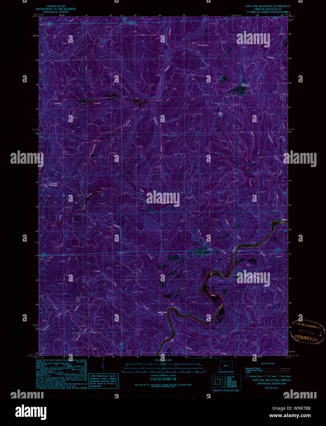 Map of live oak hi-res stock photography and images - Alamy