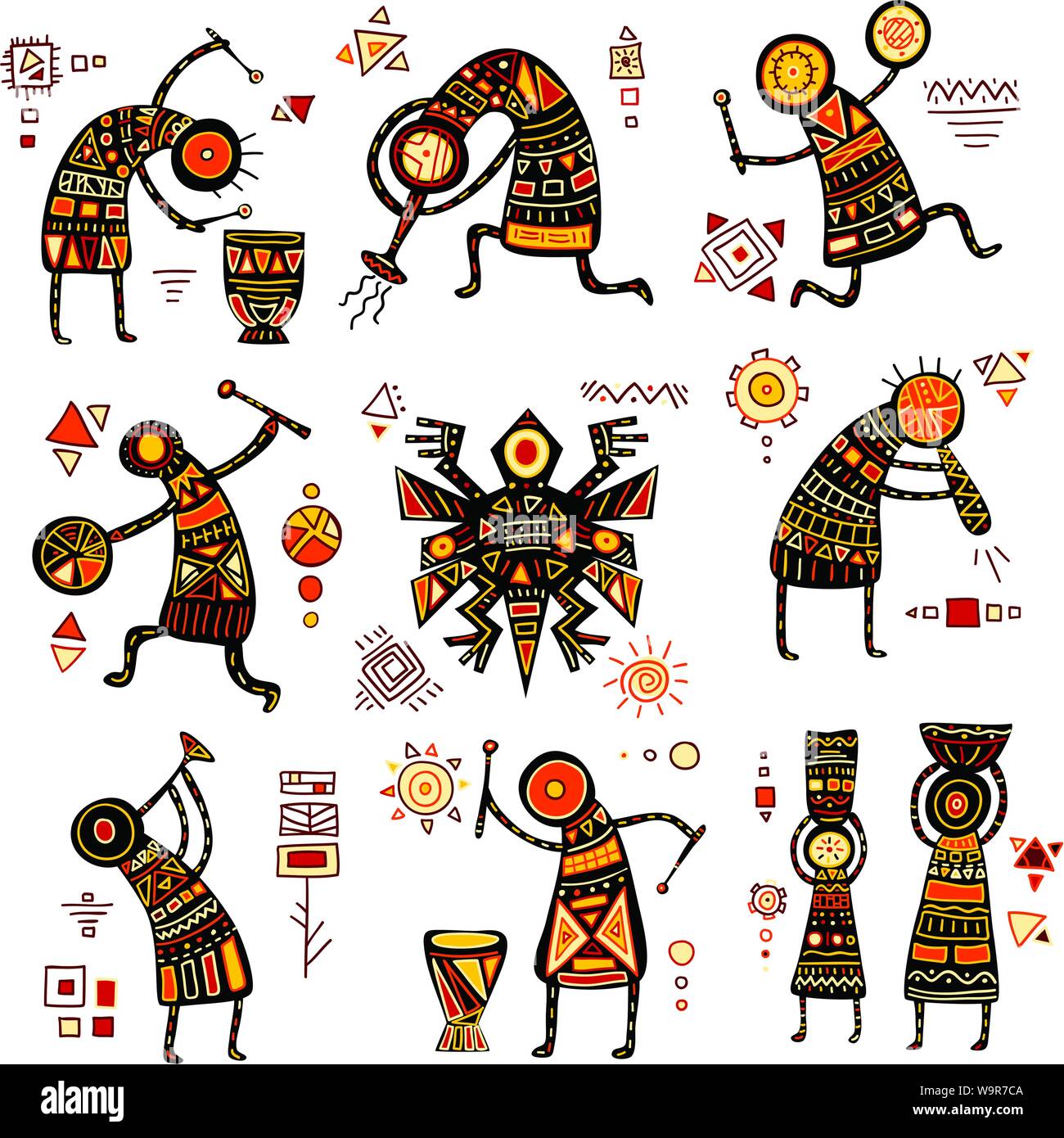 African patterns Cut Out Stock Images & Pictures - Alamy