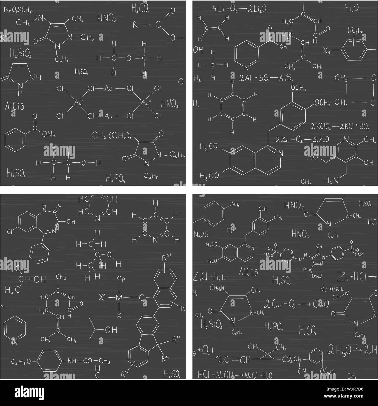 Formulas chemistry Stock Vector Images - Alamy