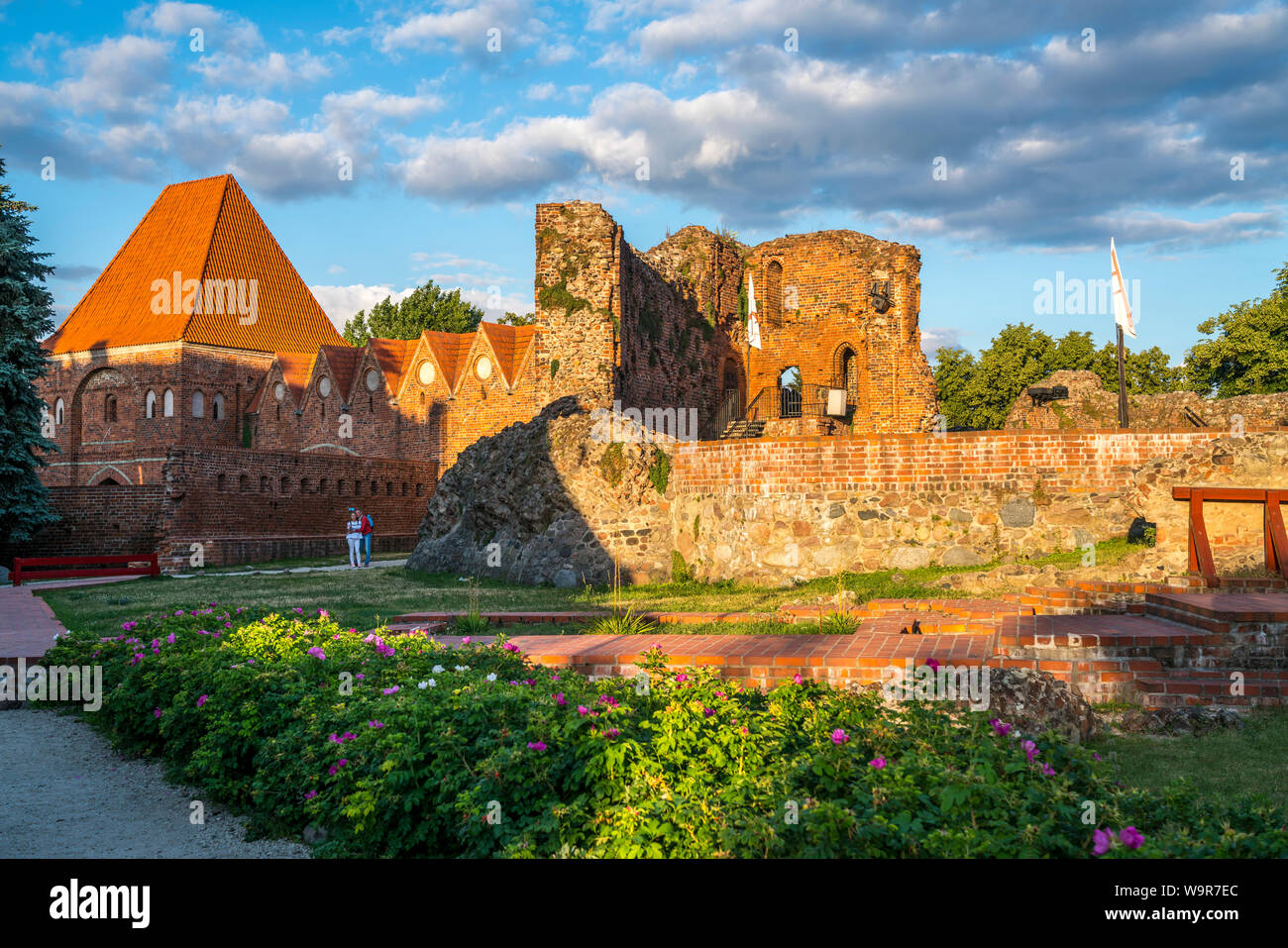 Ruine der Ordensburg Thorn des Deutschen Ritterordens, Torun, Polen ...